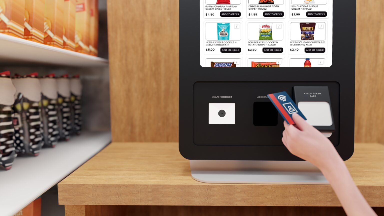 TRIO Kiosk | Smart Micro Market Kiosk | Self-Ordering QSR Kiosk